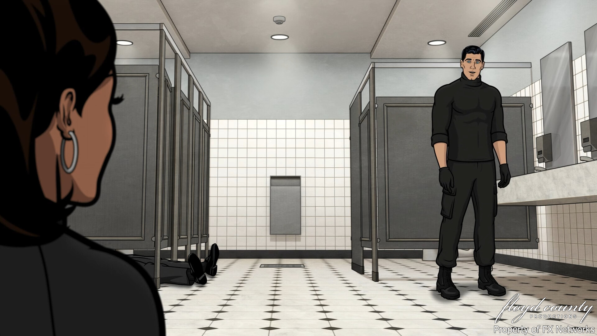 ArtStation - Archer S13 E08 3D Environment: Presidential Bathroom