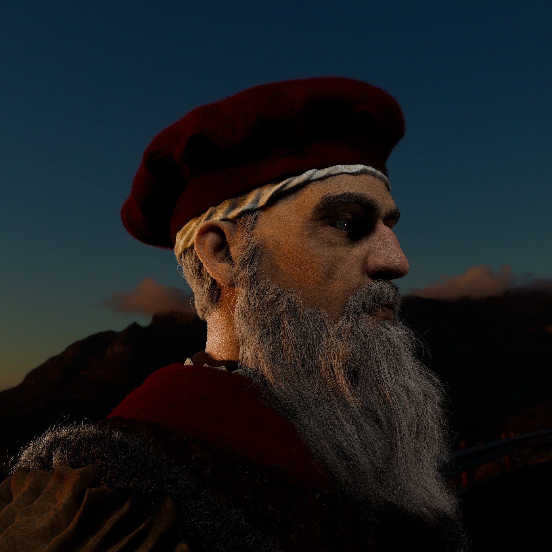 ArtStation - My first 3D Sculpture - Skenderbeu