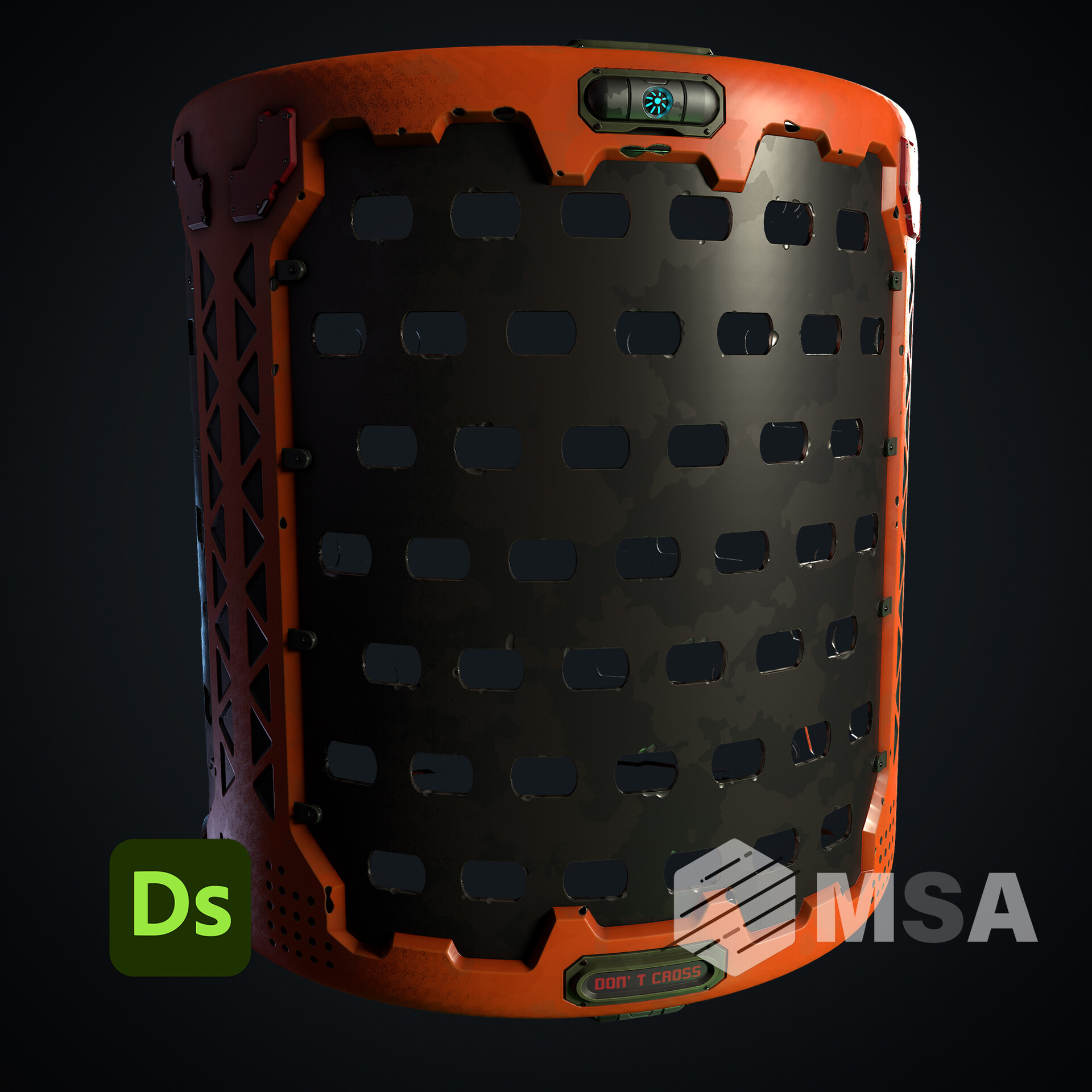 ArtStation - Stylized Sci-Fi Fence