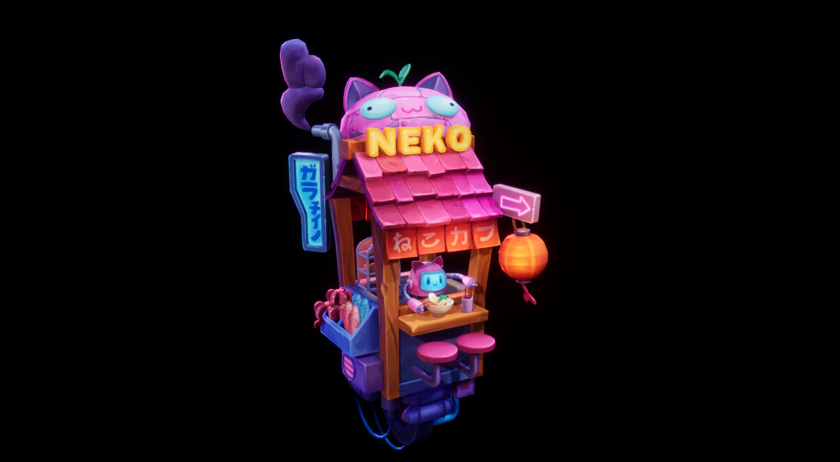 ArtStation - Neko Cafe
