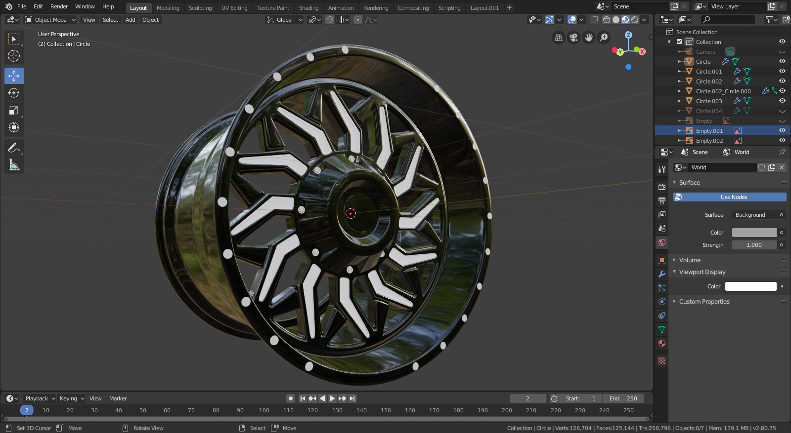 ArtStation - Tyre Rim Modeling - XF-228 Product Visualization