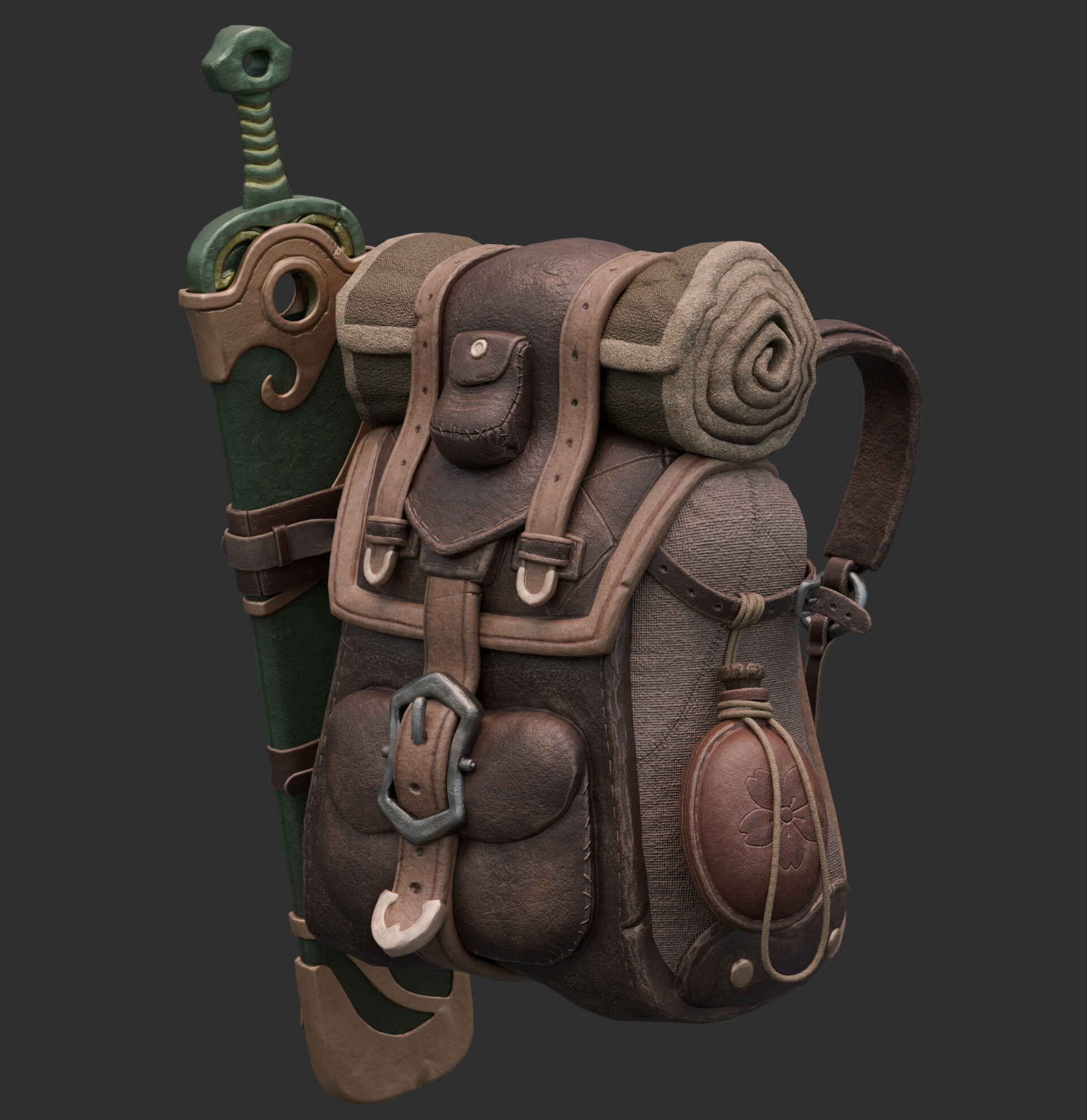 ArtStation - Fantasy Backpack