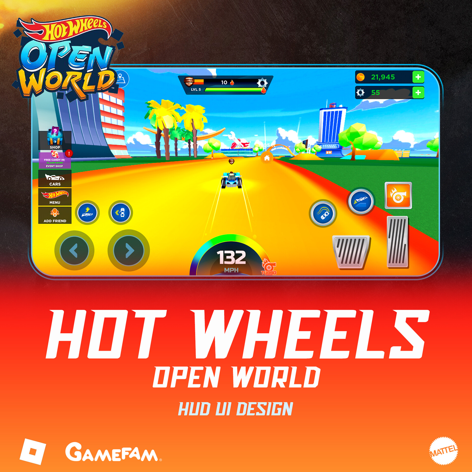 ArtStation - Hot Wheels Open World - HUD UI design