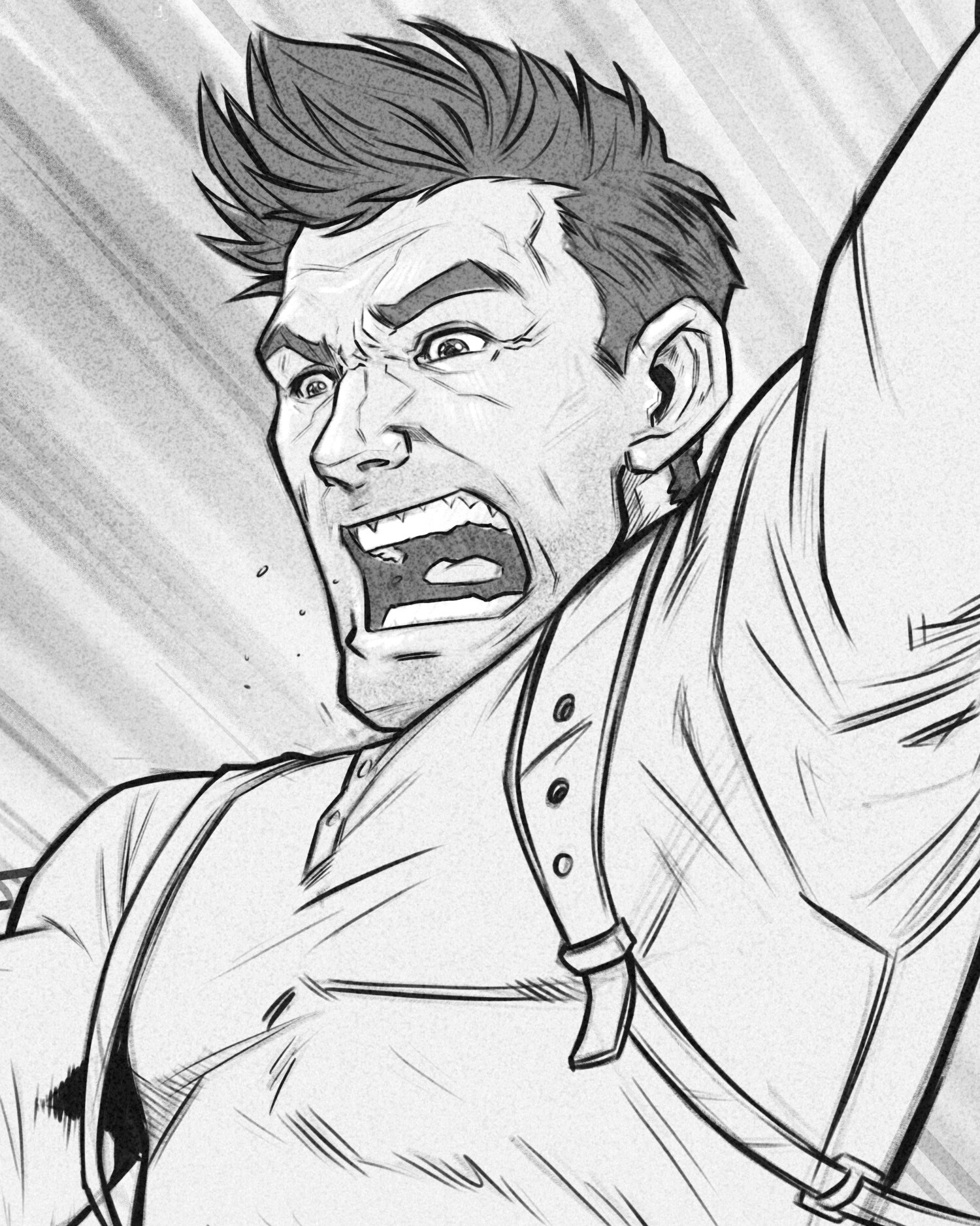 ArtStation - Nathan Drake Sketch