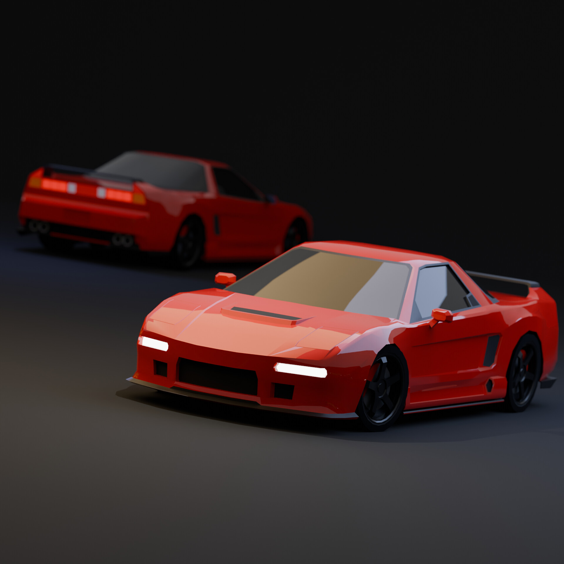 ArtStation - Honda NSX - Lowpoly