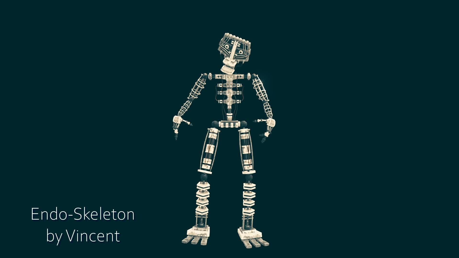 ArtStation - Endo-Skeleton 3d Model Test