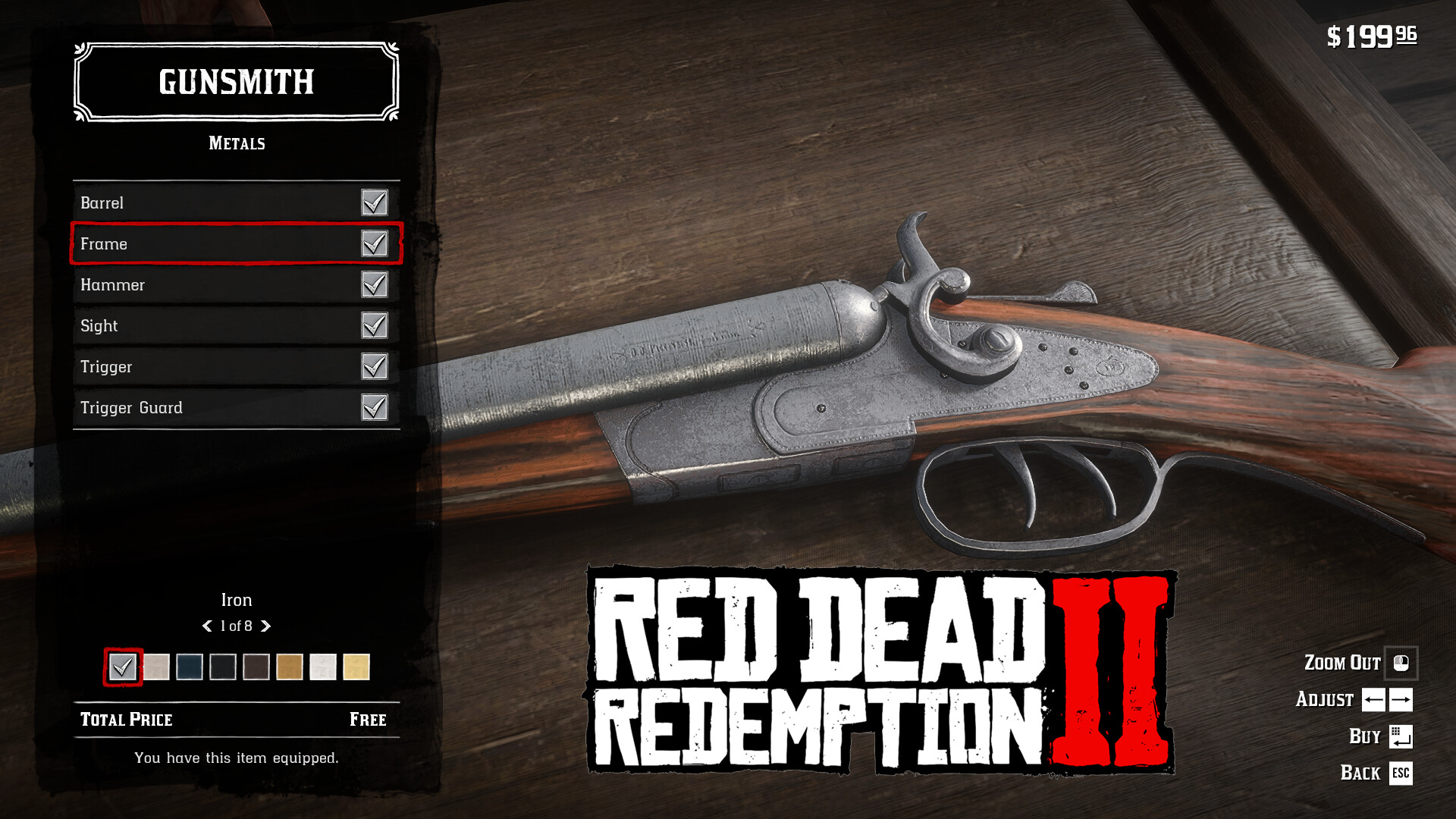 ArtStation - Double Barrel Shotgun (Weapon) - Red Dead Redemption 2
