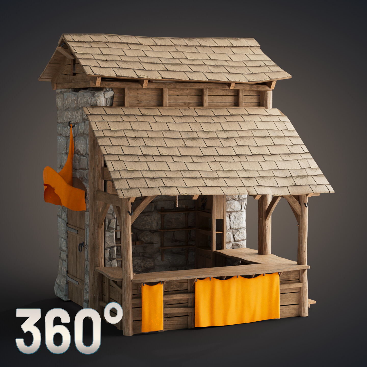 ArtStation - Medieval Market Stall