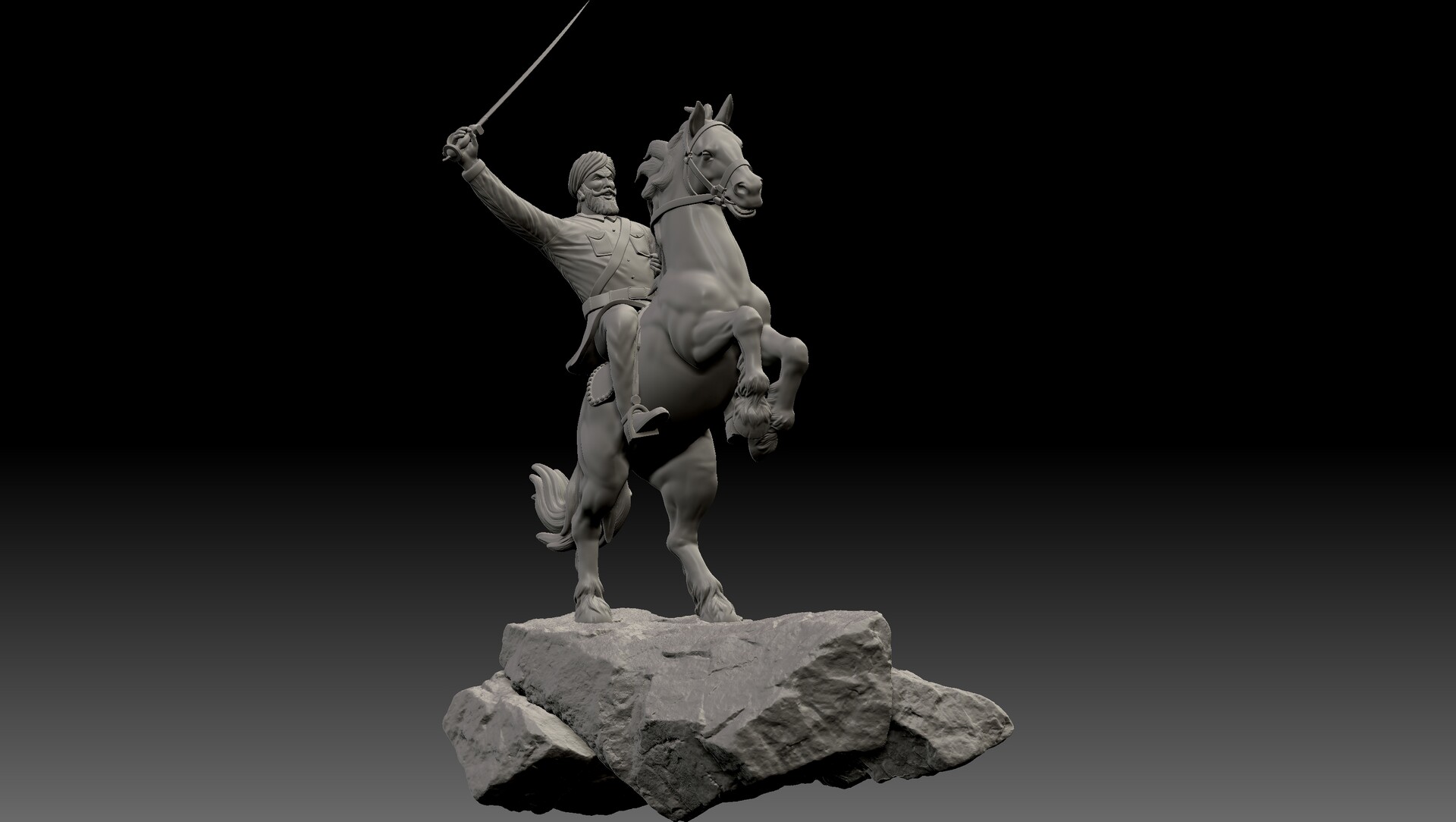 ArtStation - Warrior Riding Horses