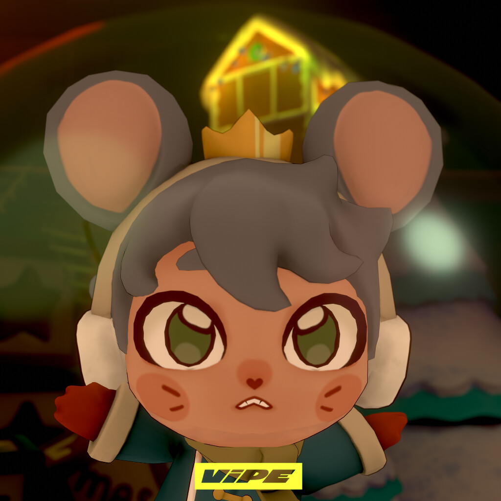 ArtStation - Xmas Chibis King Mouse