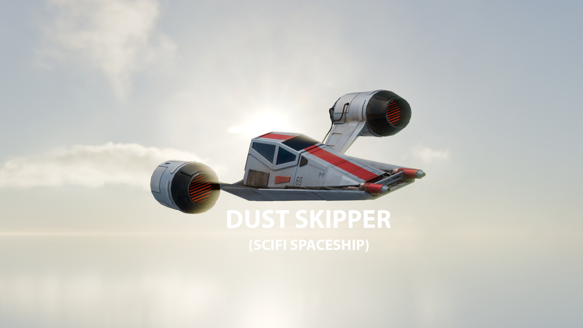 ArtStation - DUST SKIPPER (SCIFI SPACESHIP)