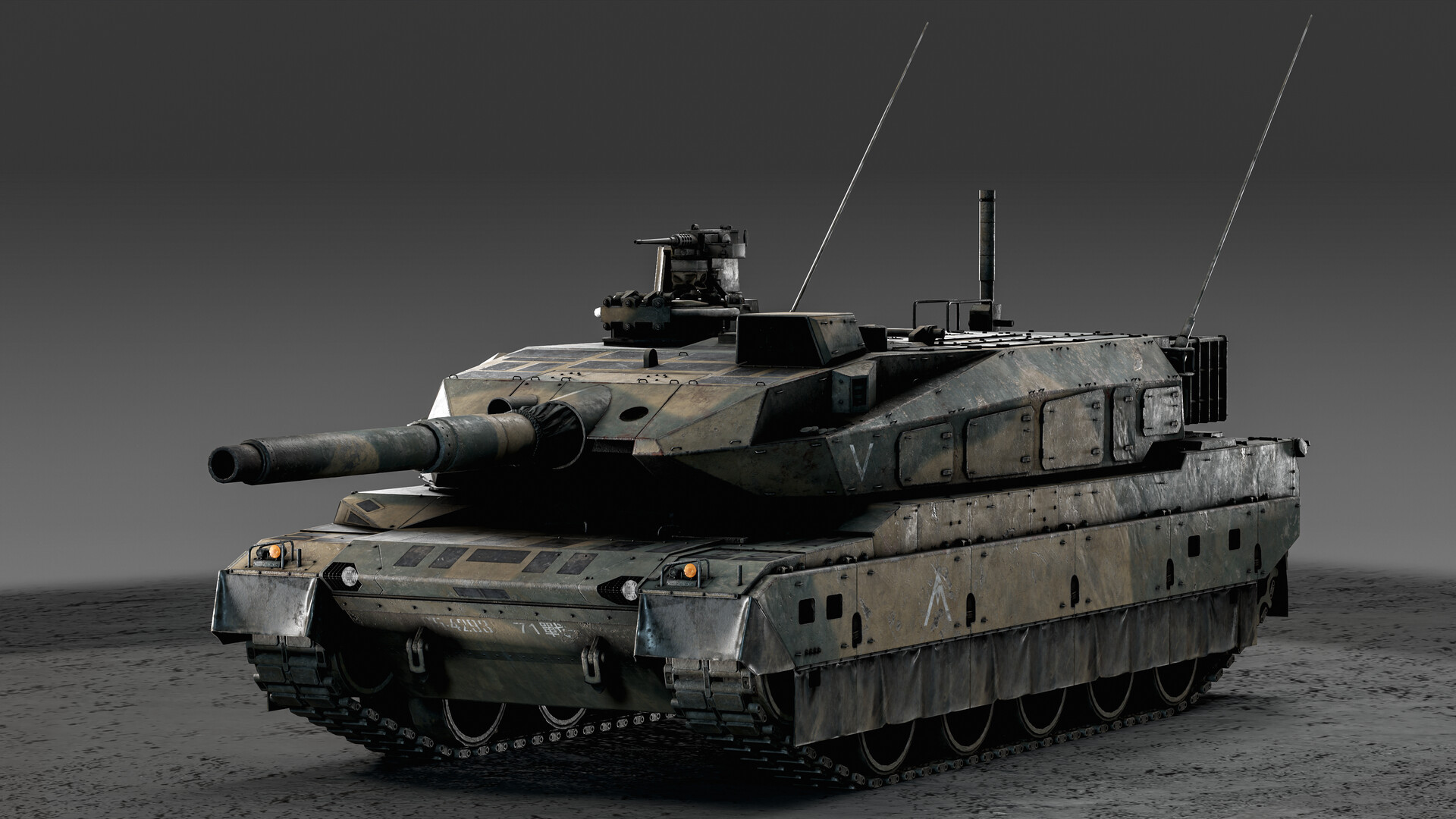 ArtStation - 三菱 TK-X 10式主战坦克（Type 10 MBT）