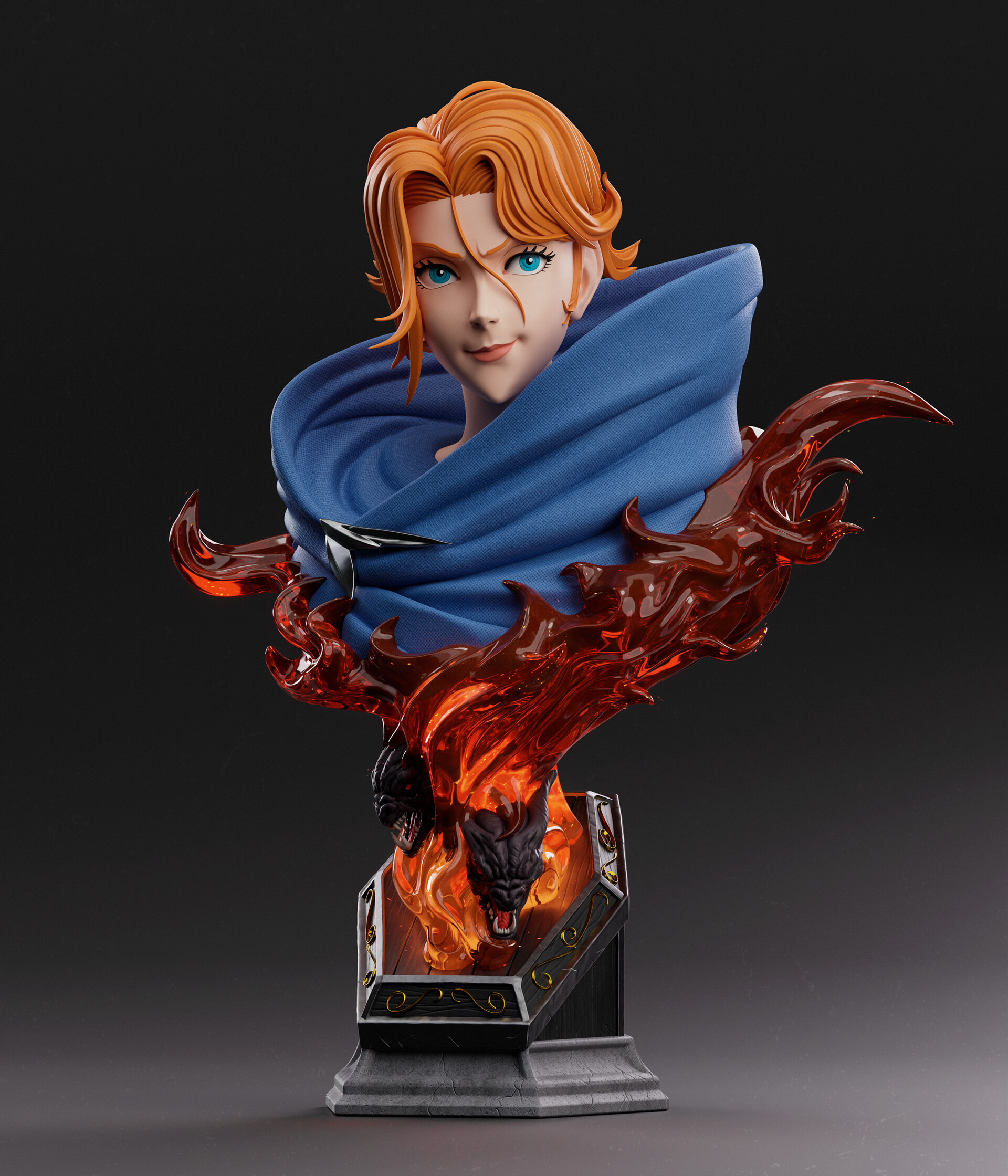 ArtStation - Sypha Belnades bust fanart