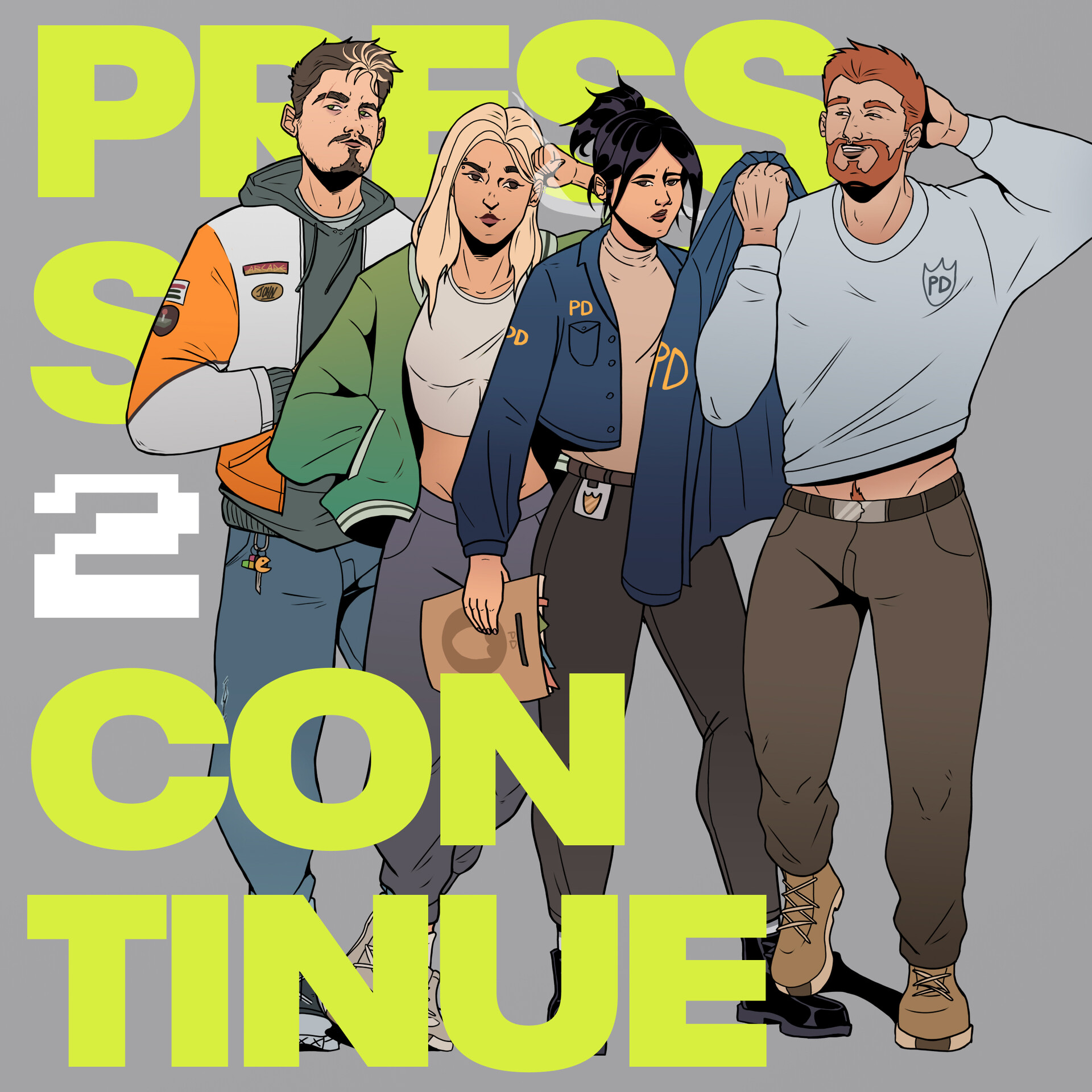 ArtStation - PRESS START 2 CONTINUE character designs