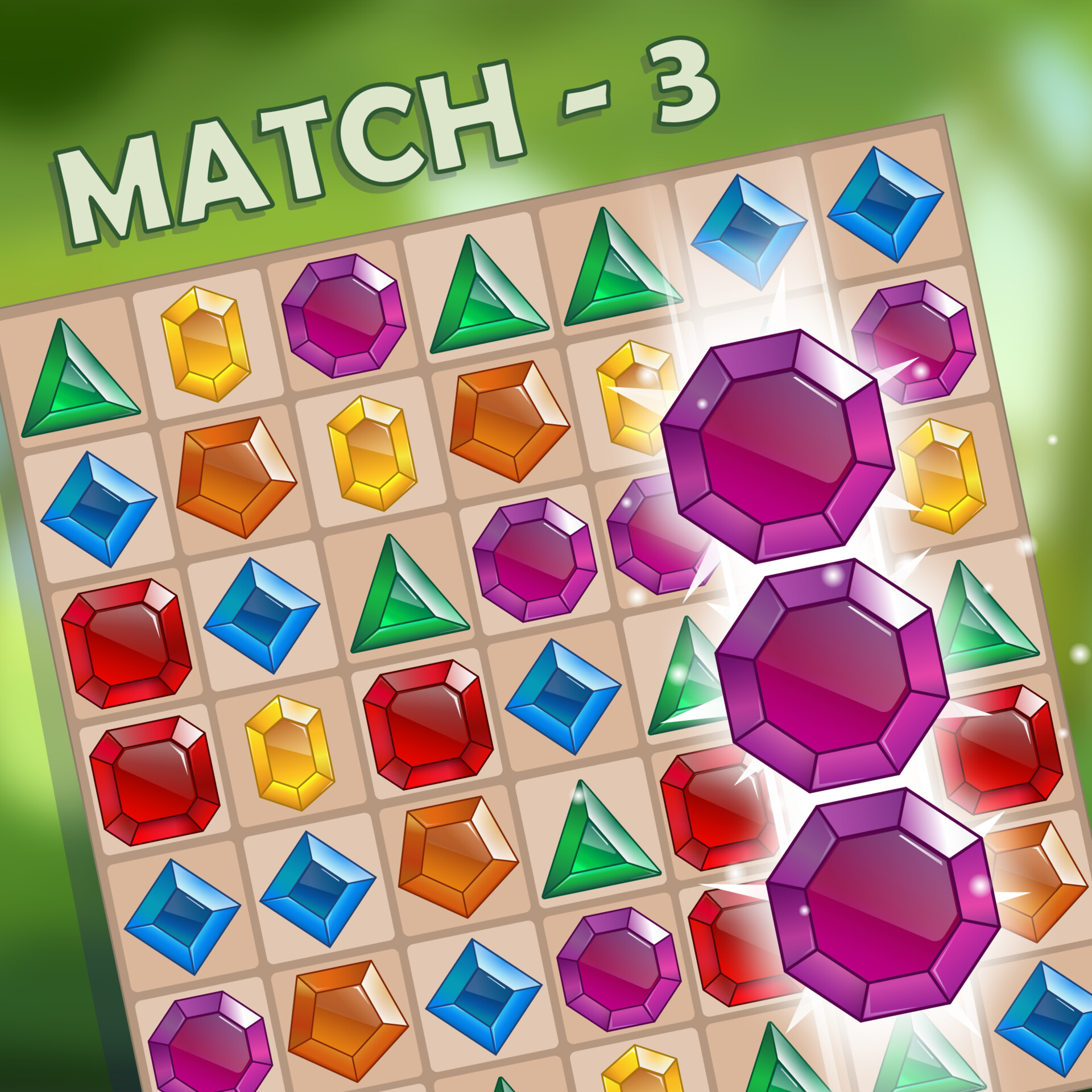 ArtStation - Match-3 Game concept