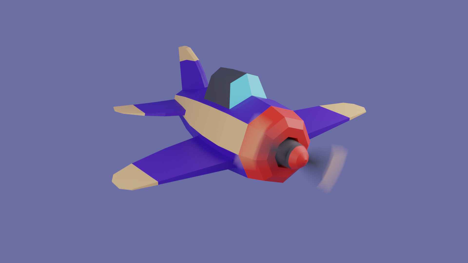 ArtStation - Low Poly Airplane