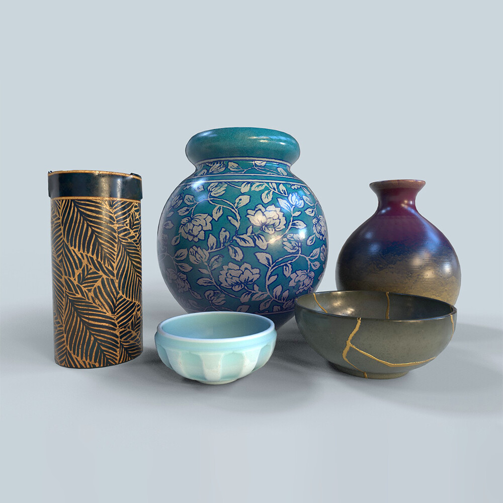 ArtStation - Ceramics - Texturing Practice