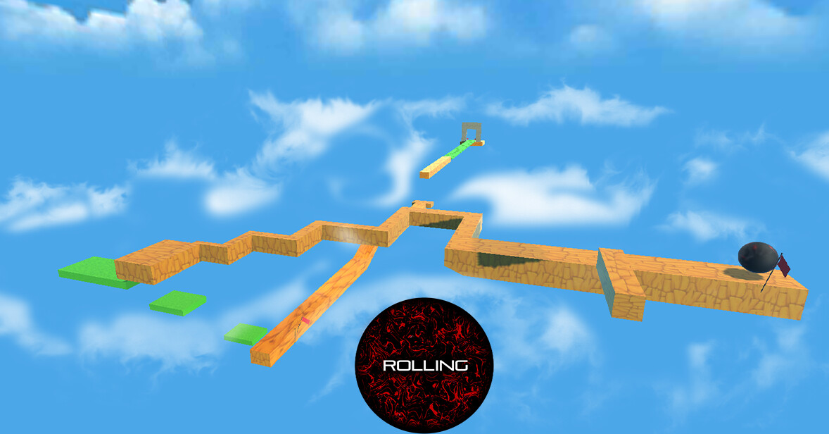 ArtStation - Rolling The Game - Platform 3D Game - Final Level