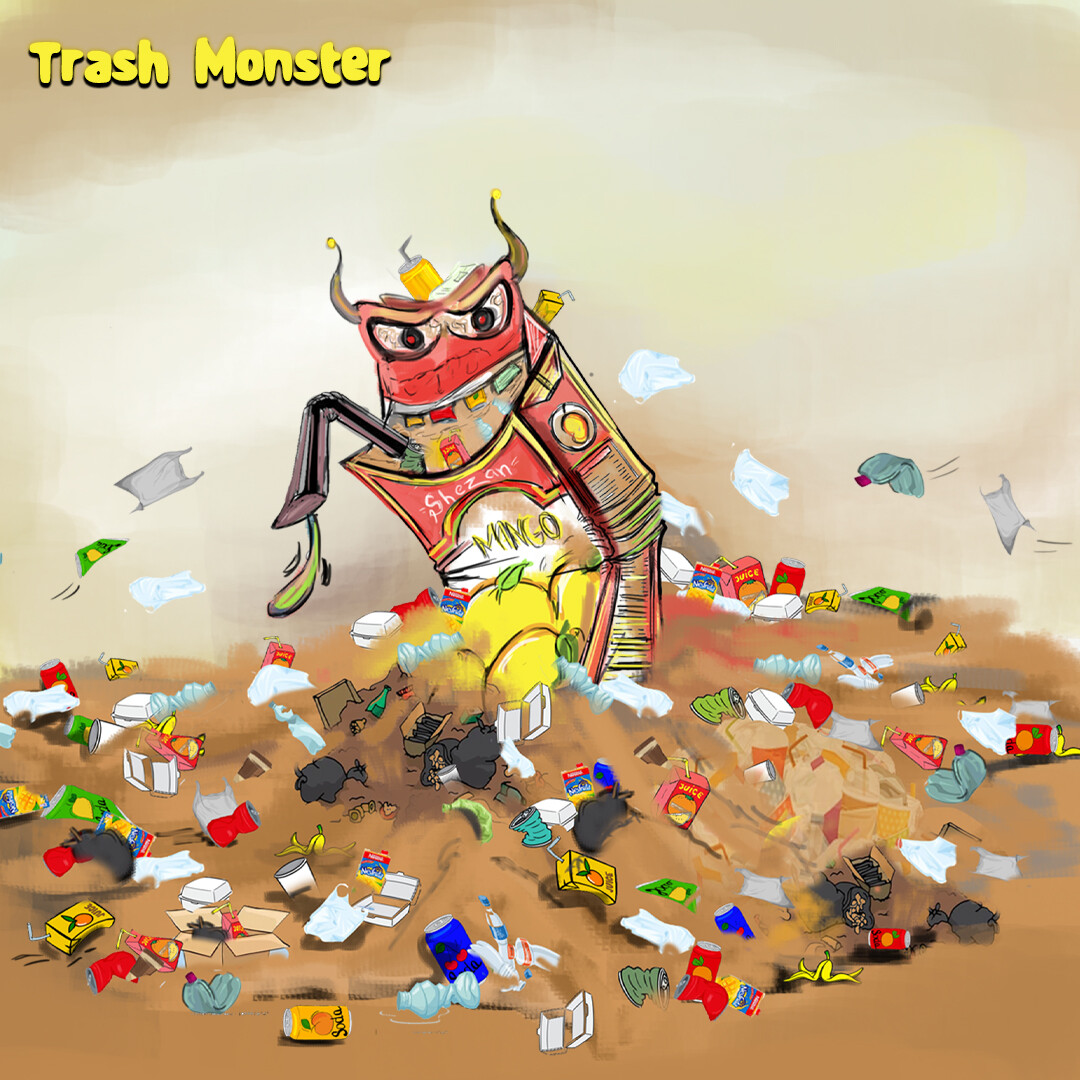 ArtStation - Trash Monster Character design