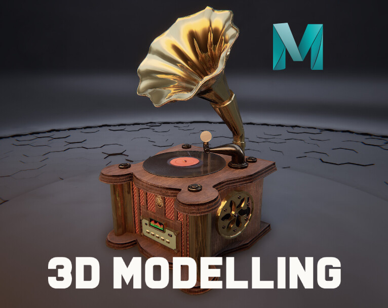 ArtStation - Record Player Modelling