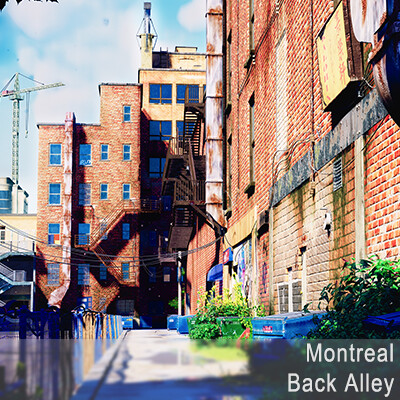ArtStation - Montreal Back Alley