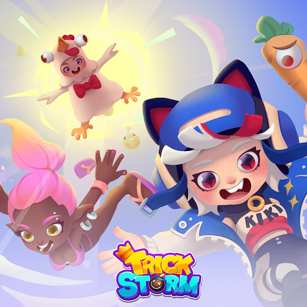 ArtStation - TRICK STORM KV design