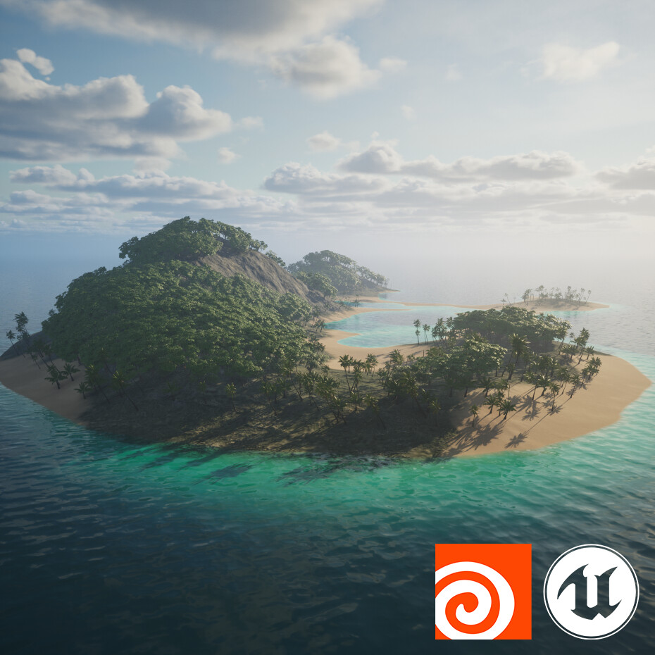 ArtStation - Houdini Island Generator