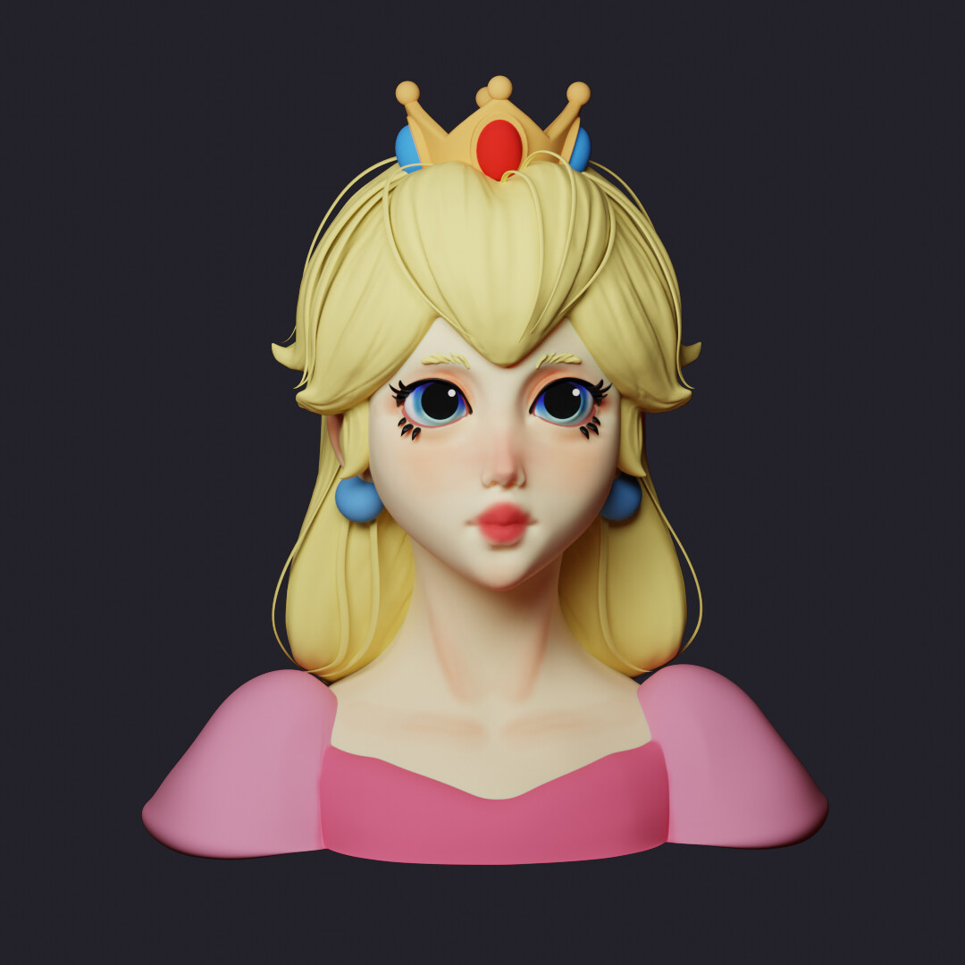ArtStation - Peach sculpt