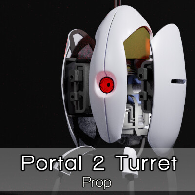 ArtStation - Portal 2 Sentry Turret