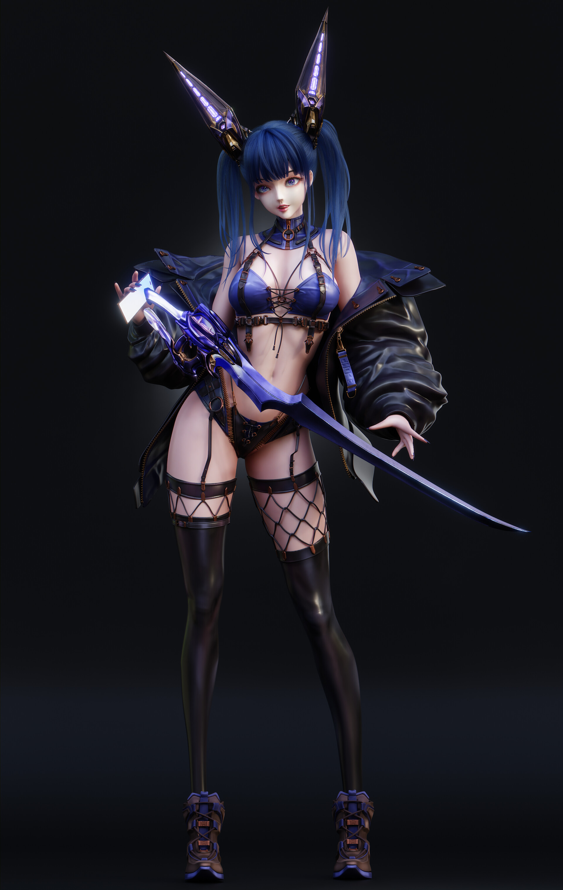 ArtStation - 3D sci fi girl