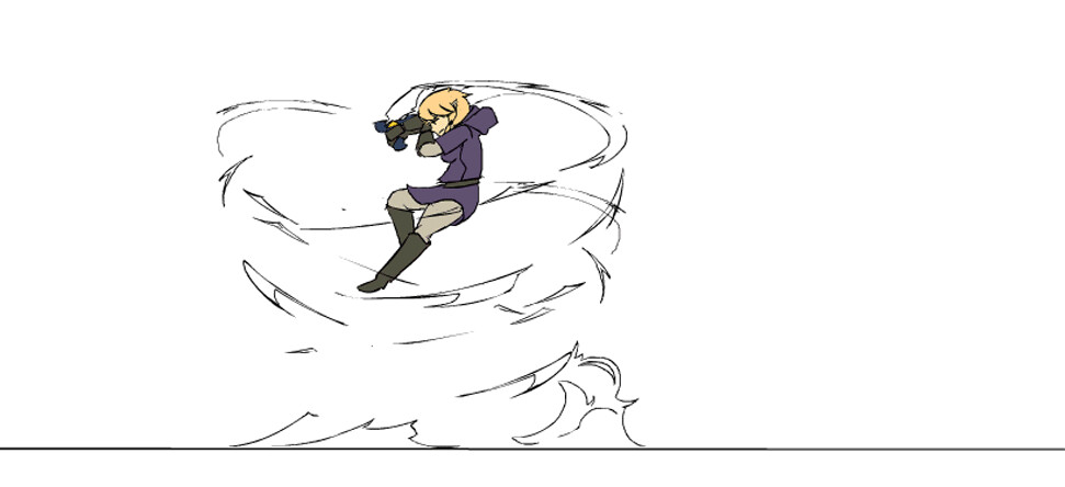 ArtStation - Spin attack concept animation