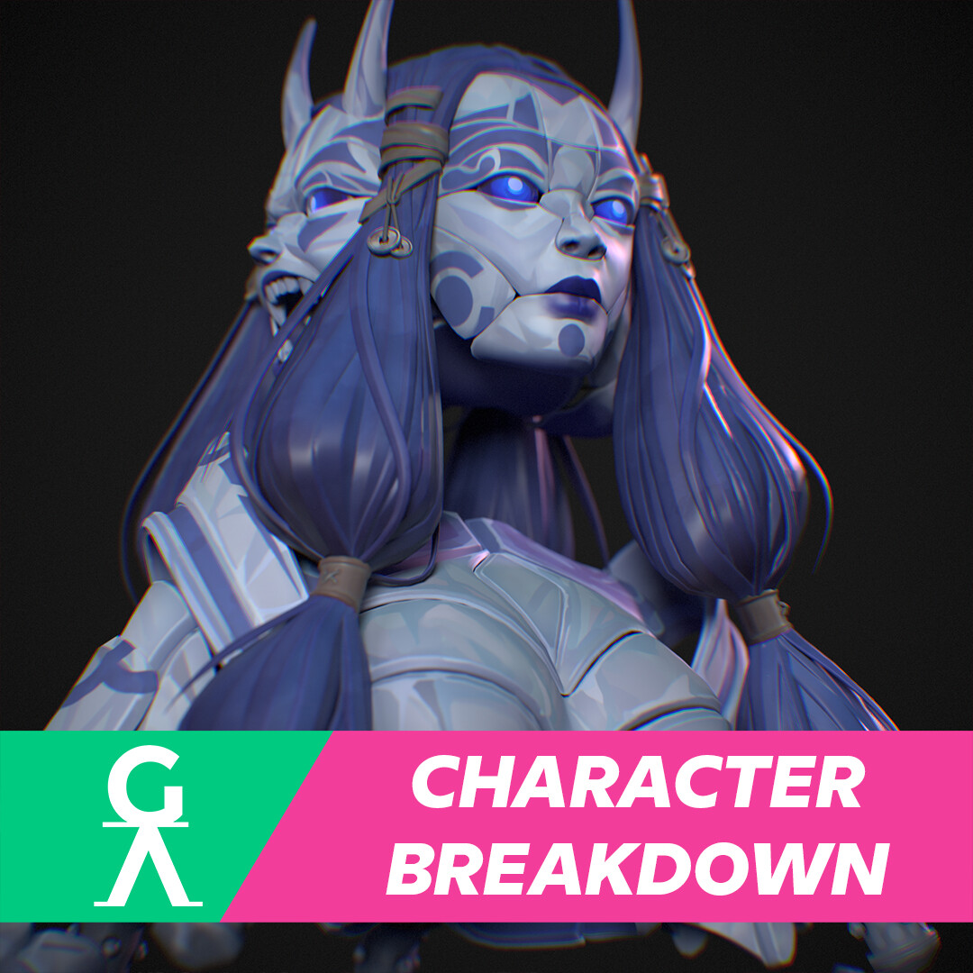 ArtStation - Porcelain Demon - Character Breakdown - Tuomas Paul