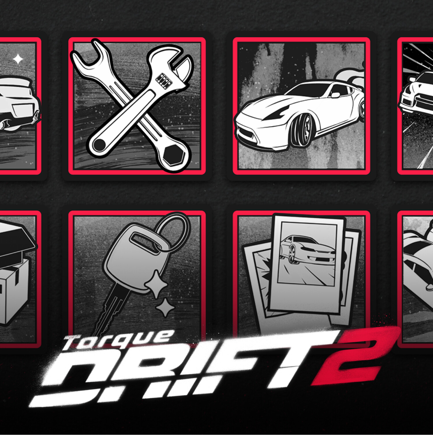ArtStation - Torque Drift 2 - Main Menu Icons