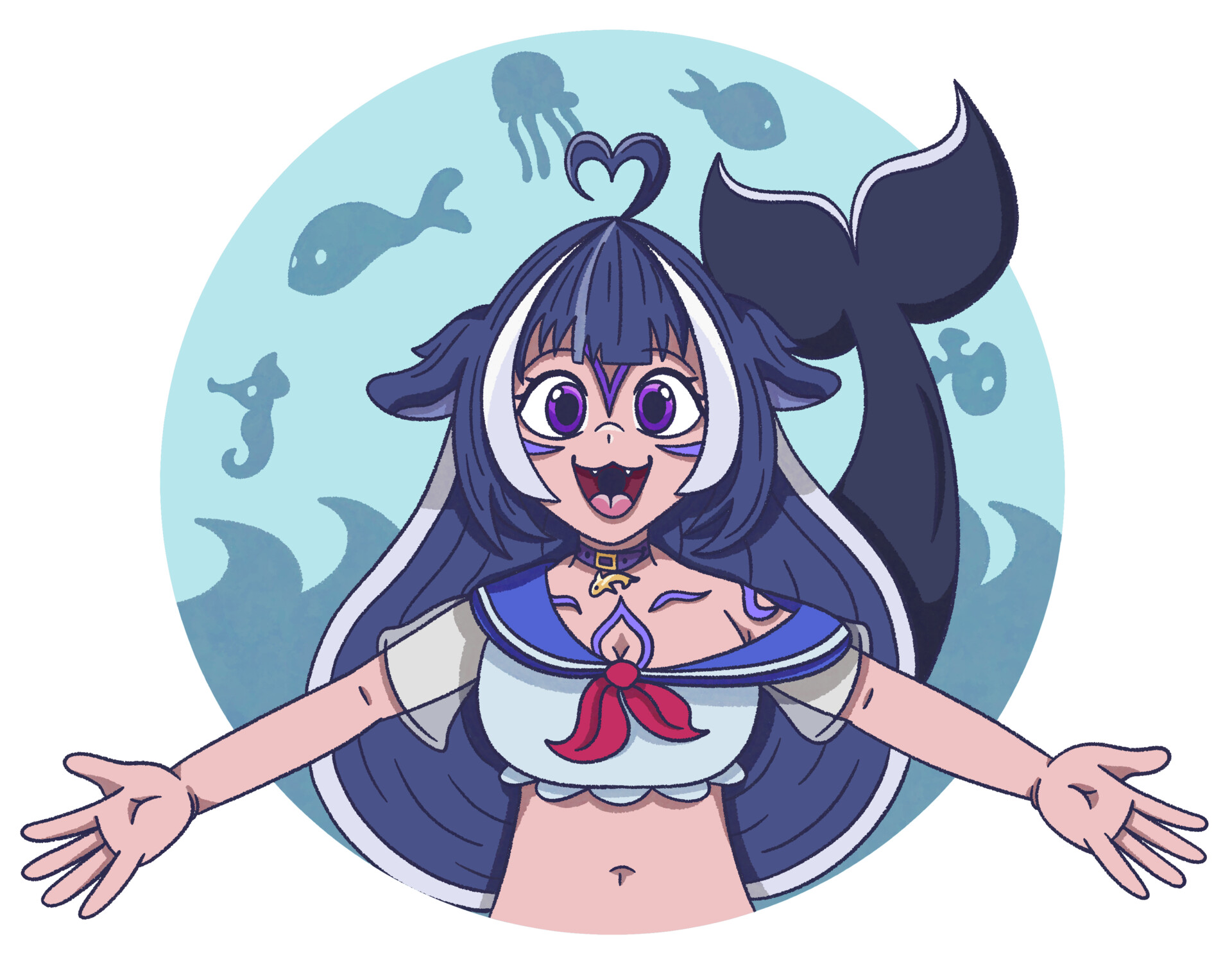ArtStation - Vtuber Sticker Drawings