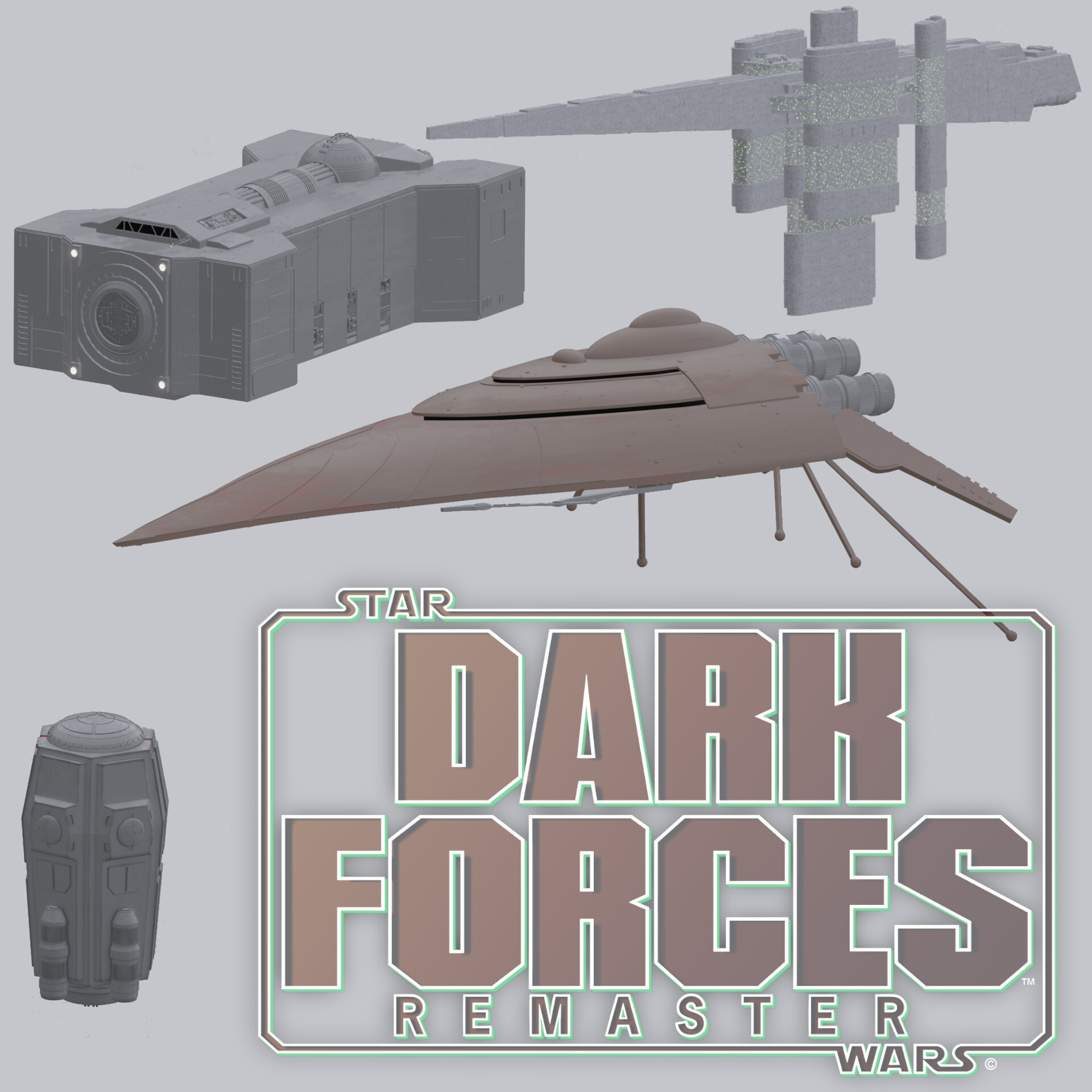 ArtStation - Star Wars: Dark Forces Remaster ships