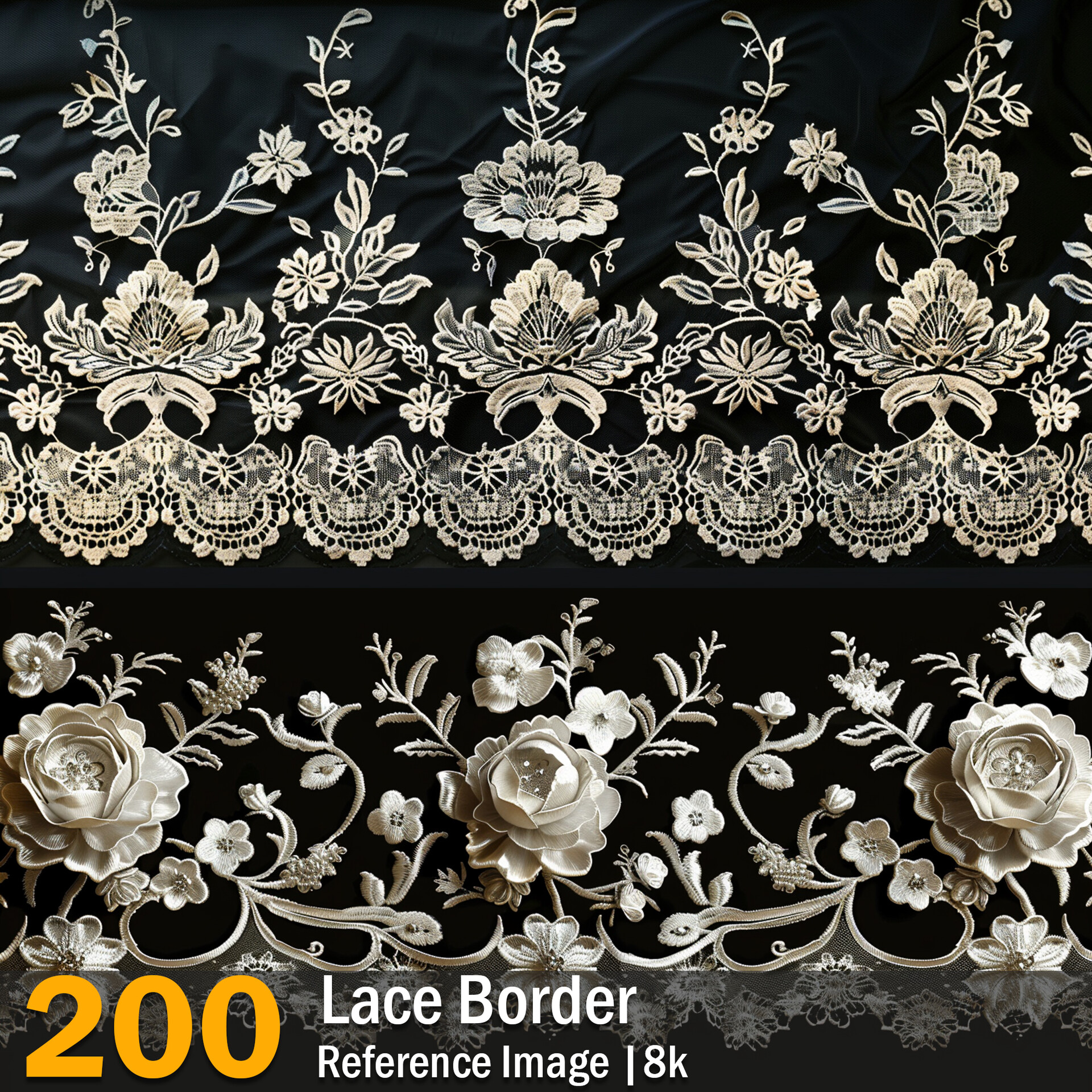 ArtStation - Lace Border | Reference Images | 8K