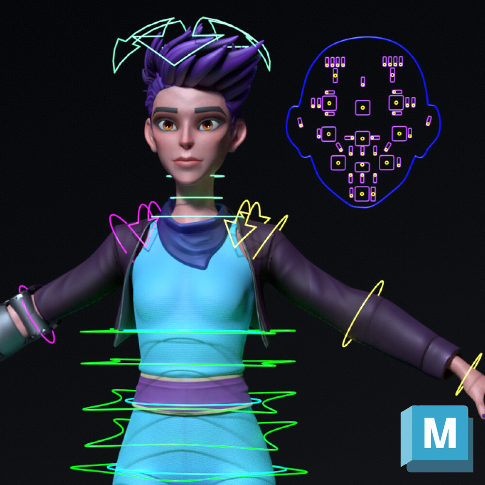 ArtStation - Custom character rig in Maya
