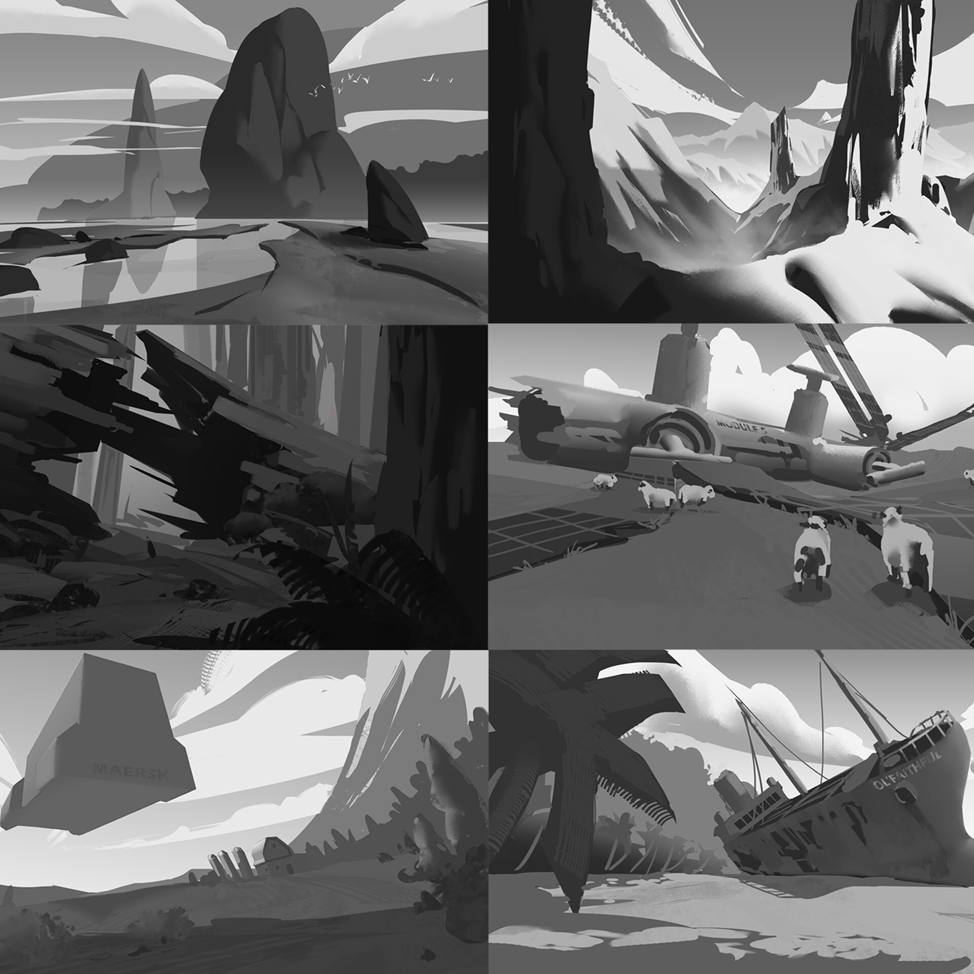 ArtStation - Composition Thumbnails