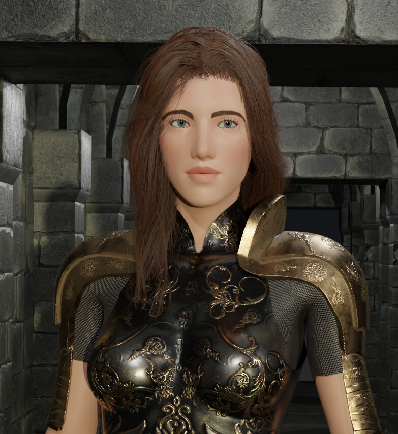 ArtStation - Warrior Female Concept 3D Model