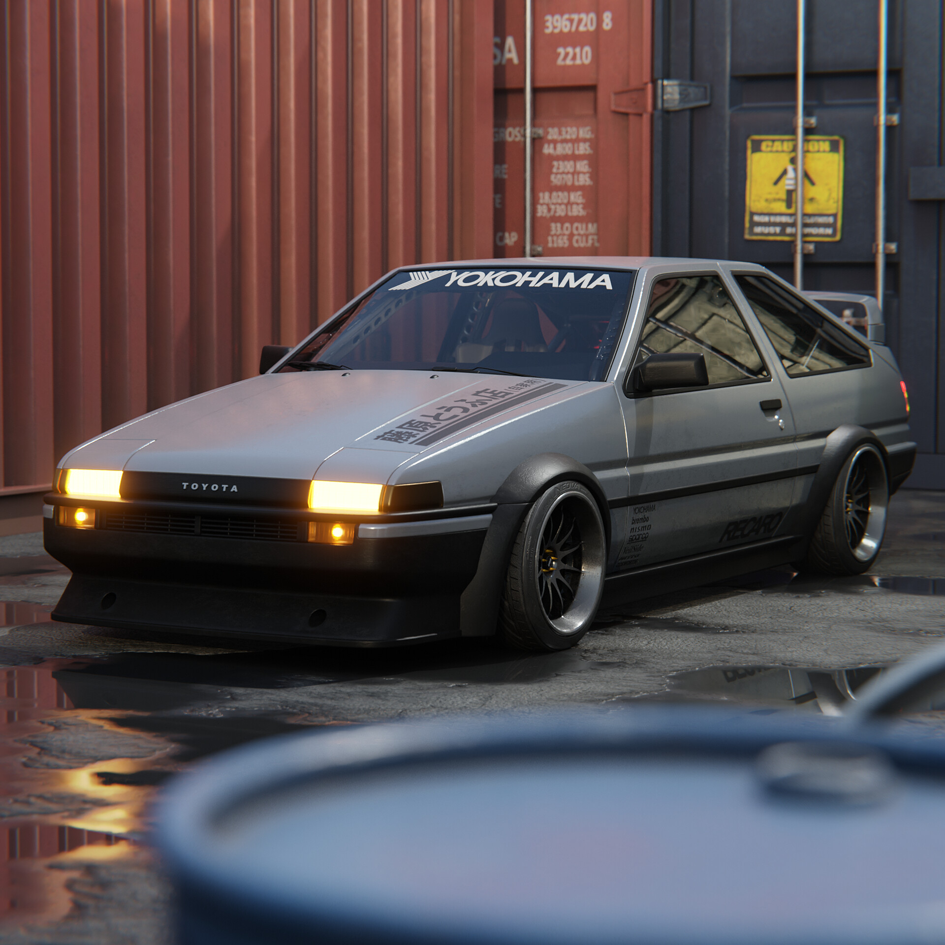 ArtStation - TOYOTA AE86 - Initial D
