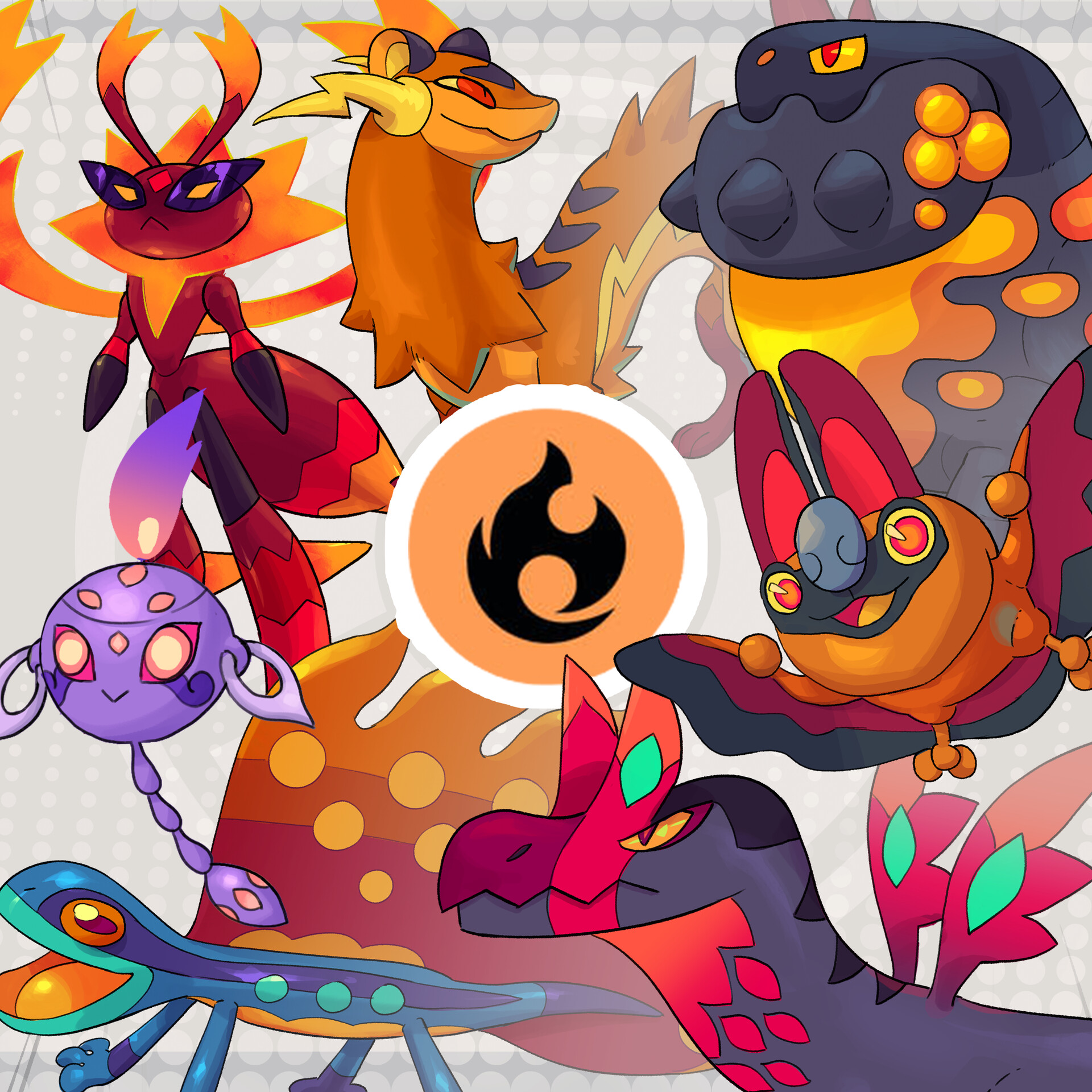 ArtStation - Fakemon Frenzy - Fire