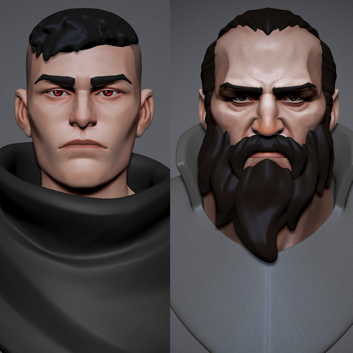 ArtStation - study_Stylized face