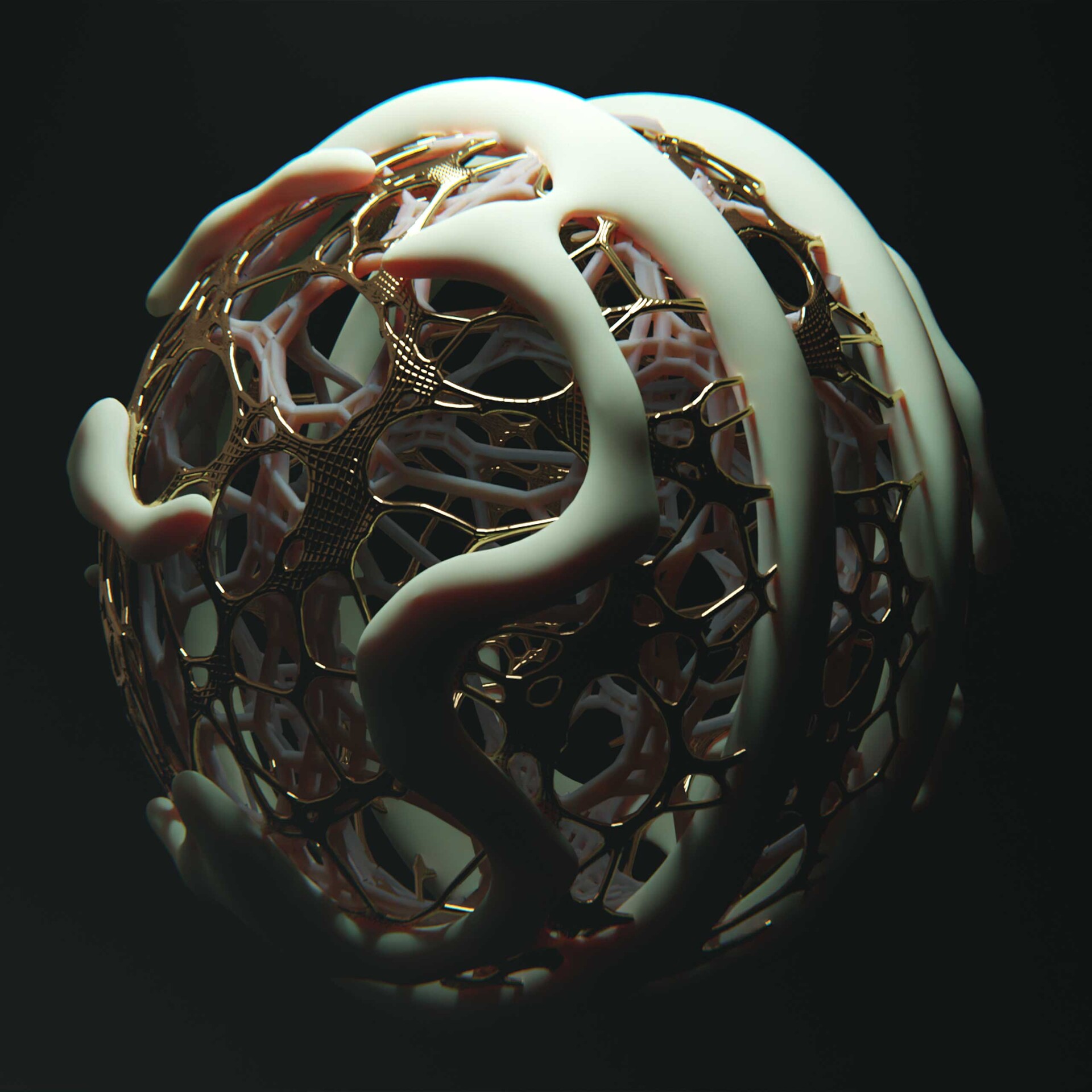 ArtStation - Abstract procedural sphere_020