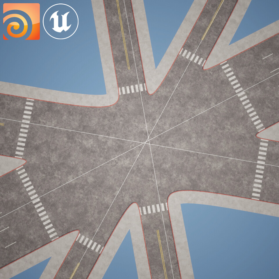 ArtStation - Advanced Road and Intersection Creation