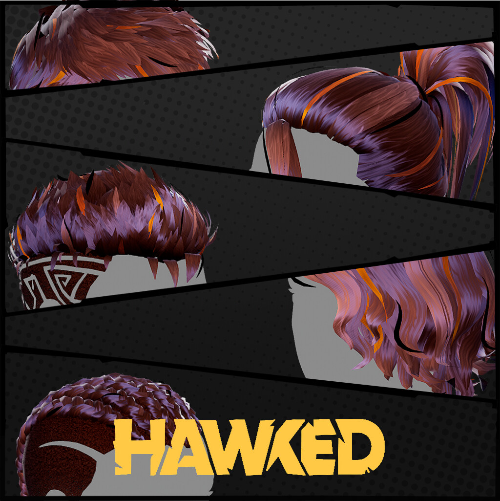 ArtStation - Hawked Hairs