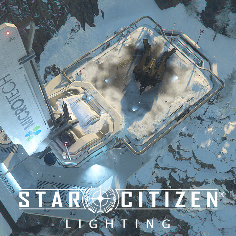 ArtStation - Star Citizen Lighting - Microtech Exterior