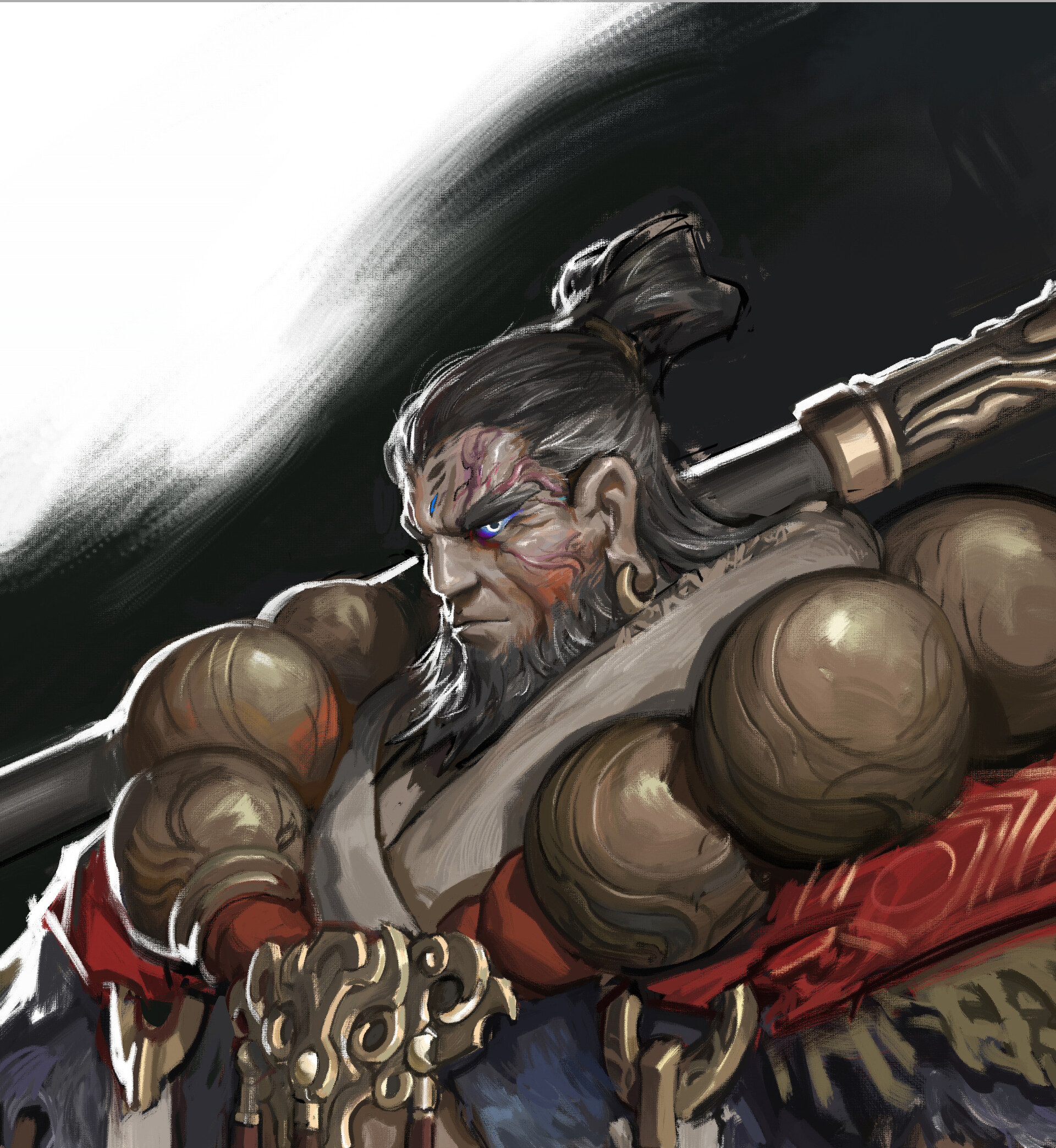 ArtStation - The Fallen Monk-Mo Jie Seng