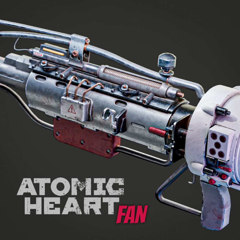 ArtStation - Dominator - weapon from the Atomic Heart (fan version)