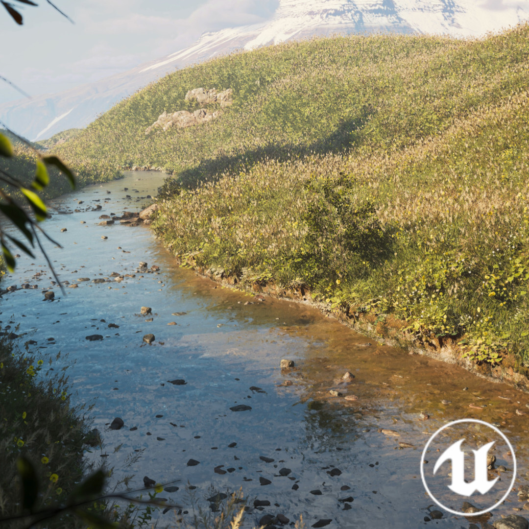 ArtStation - Virtual Meadow Creek | UE5 [4K]