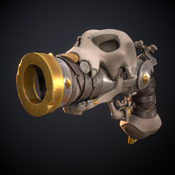ArtStation - Pistol Of the Cursed Cranium